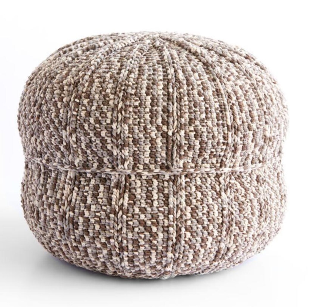 Wheel Spokes Crochet Pouf Pattern - DIY Floor Cushion - Bernat Maker ...