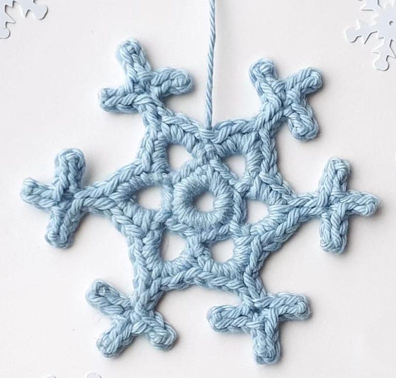 Magical Crochet Snowflake Pattern - DIY Winter Wonderland Craft - Etsy