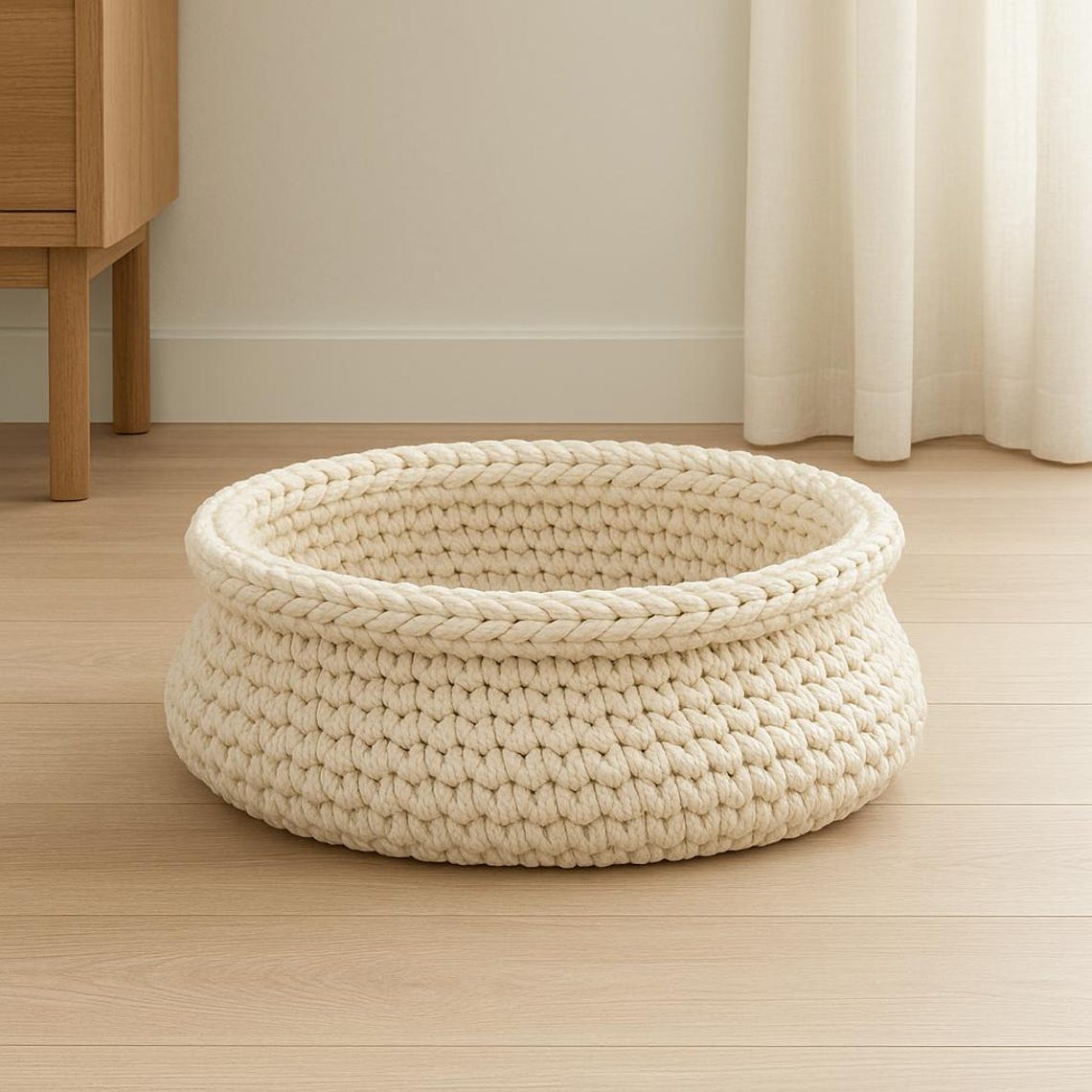 Cat Bed Knitting Pattern – Super Bulky Yarn – Easy Knit Pet Bed PDF ...