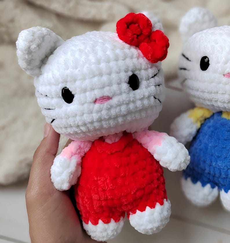2-in-1 No-sew Loaf Cat Crochet Pattern Bundle – Easy Amigurumi Plushie ...