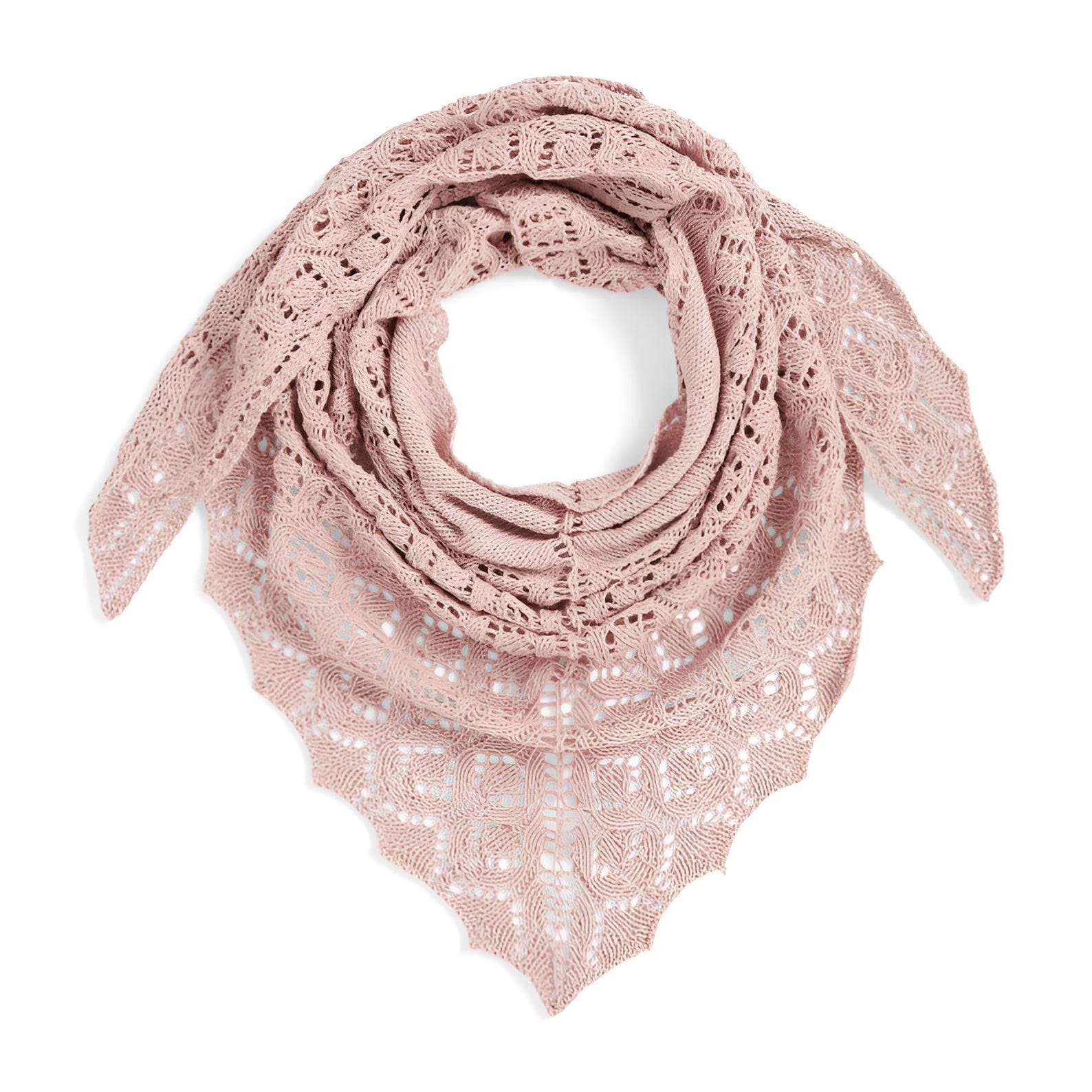 Airy Lace Knit Shawl Pattern PDF – Geometric Wrap With Patons Linen ...