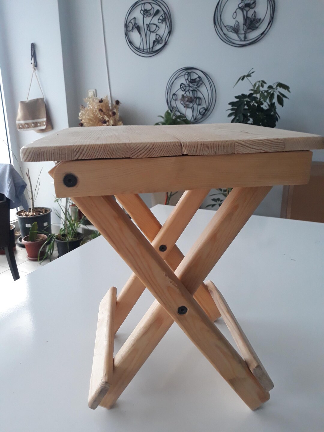 Wooden Folding Stools Picnic Chair Camping Chair Wooden Gift Chair ...