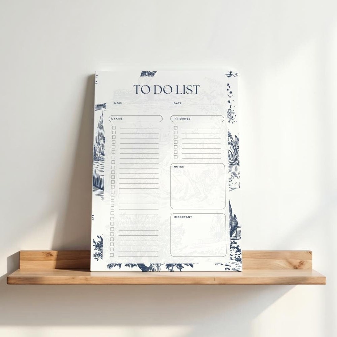 Chic to Do List to Print Organization List of Things to Do to Do List ...