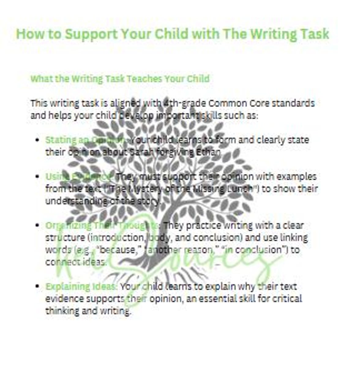 Keisources: 4th Grade Common Core Reading Practice | Printable ELA ...