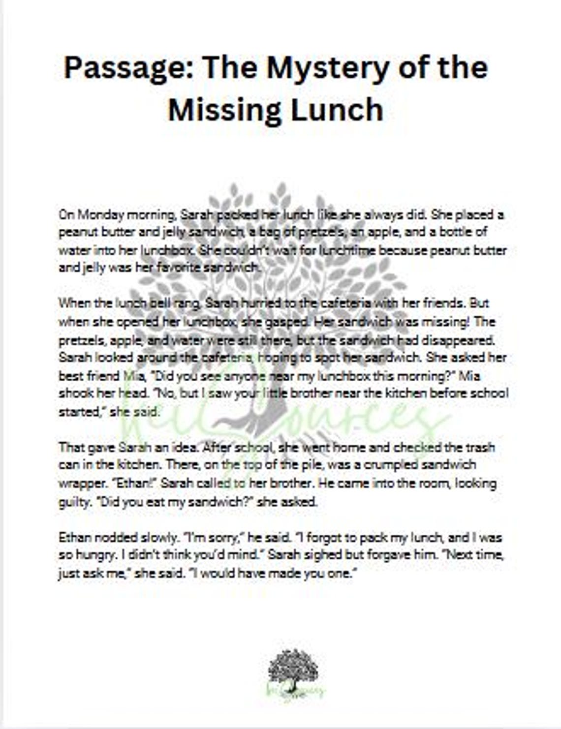 Keisources: 4th Grade Common Core Reading Practice | Printable ELA ...