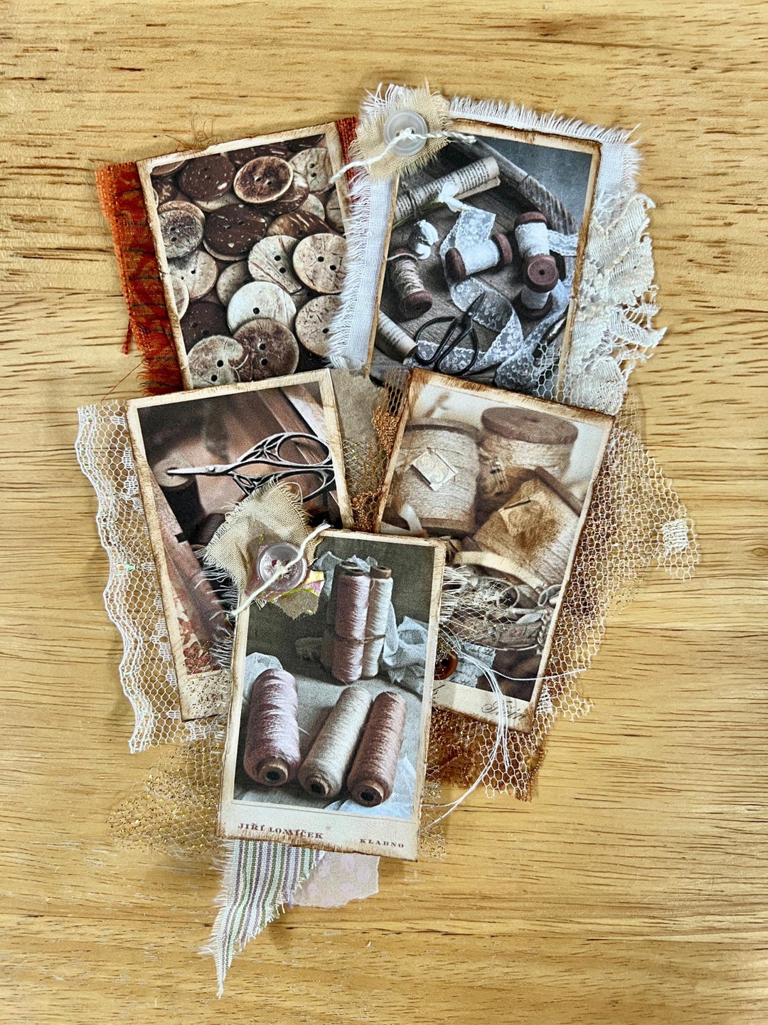 Sewing Theme - Five Beautiful Decorated Paper Clips, Mother's Day ...
