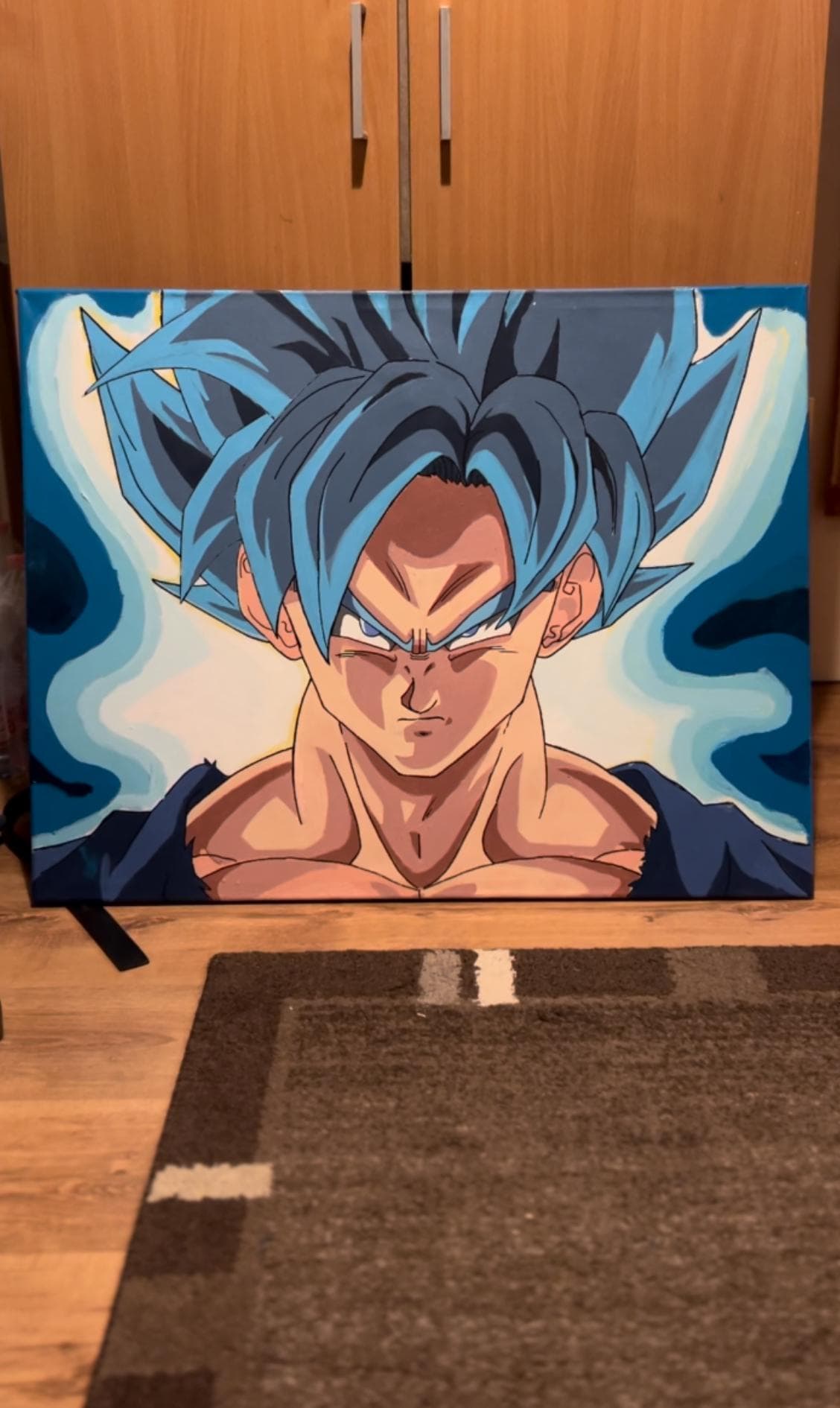 Goku Acrylic Painting 90x70cm Canvas - Etsy