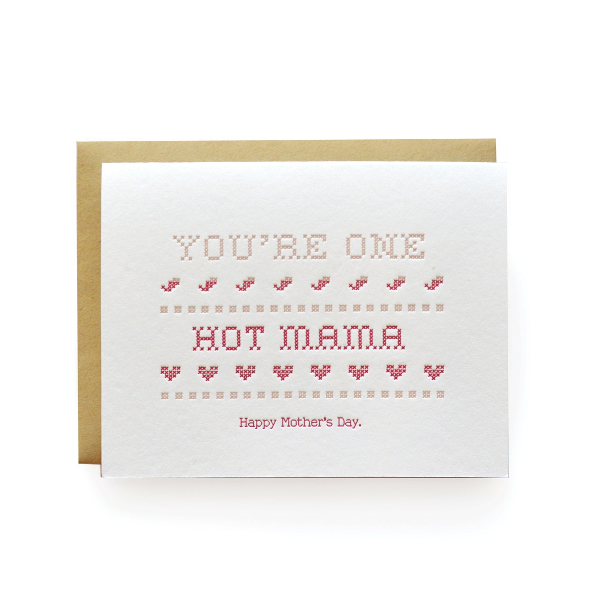 Hot Mama Letterpress Card - Etsy