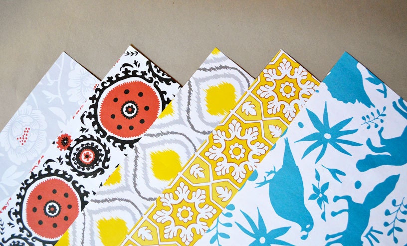 Gift Wrap Sheets, 5 Assorted, 22 X 28 - Etsy