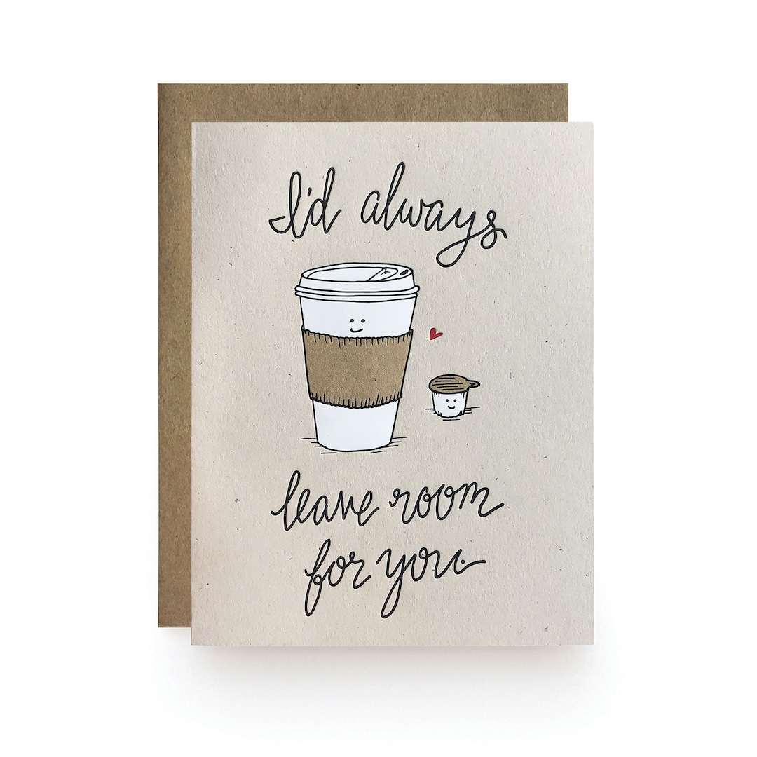 Leave Room - Letterpress Card - Etsy