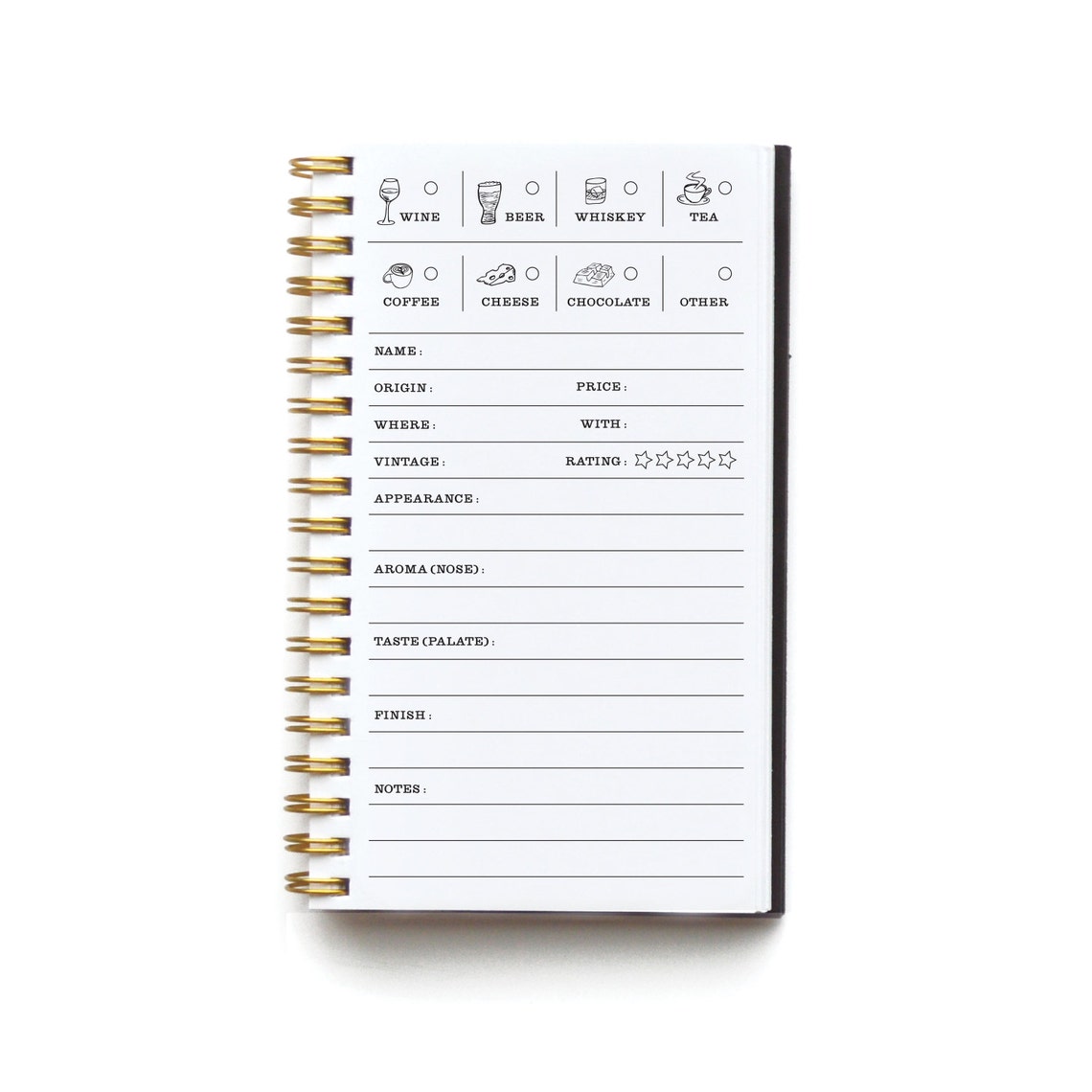 Taste Journal black - Etsy