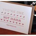 Hot Mama - Letterpress Card - Etsy