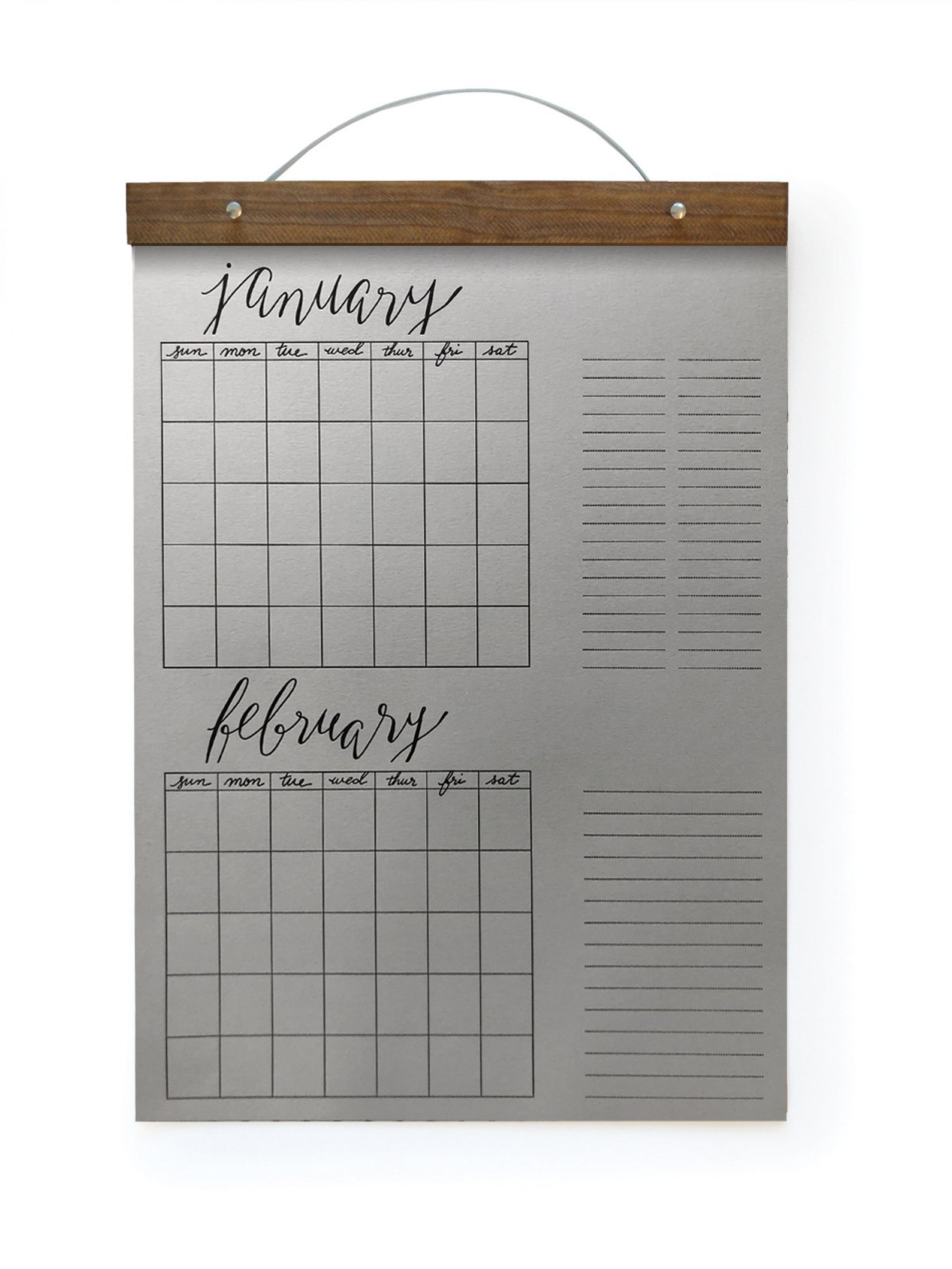 Big Write-in Calendar - Etsy