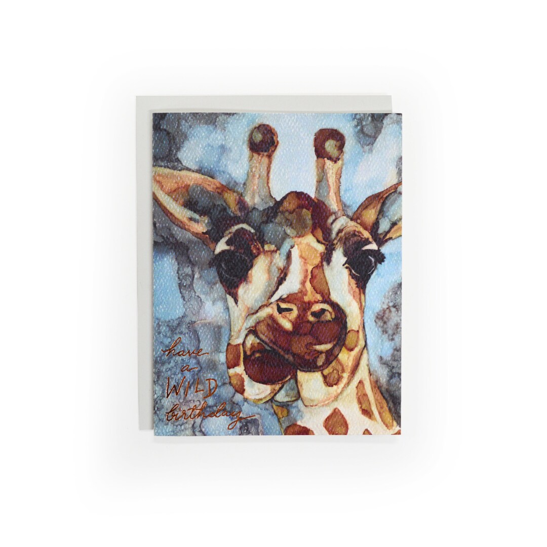 Wild Birthday - Letterpress Card - Etsy