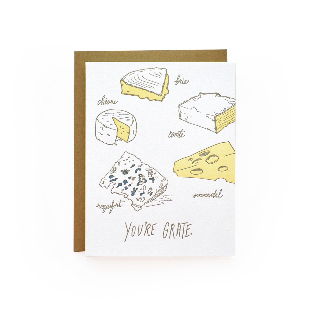 Grate - Letterpress Card - Etsy