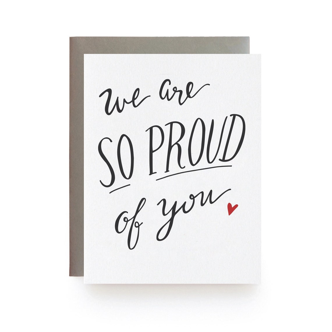 We Are so Proud of You - Letterpress Card - Etsy