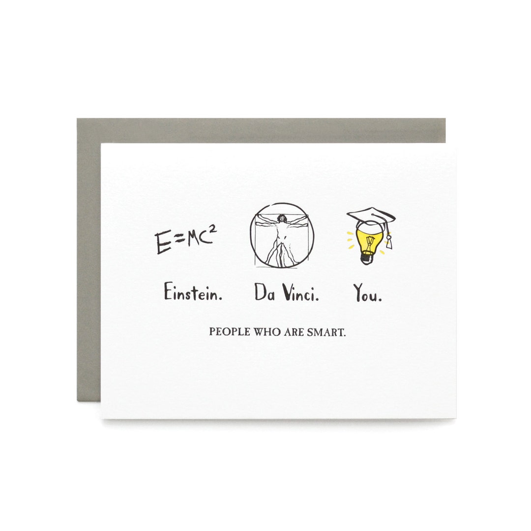 People Who Are Smart- Letterpress Card - Etsy