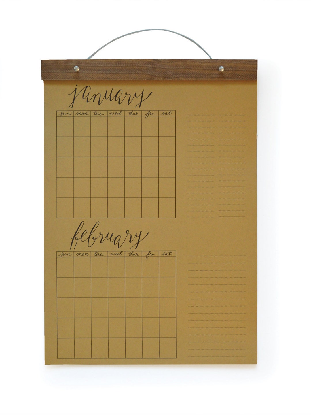 Calendar Refill Pages - Etsy