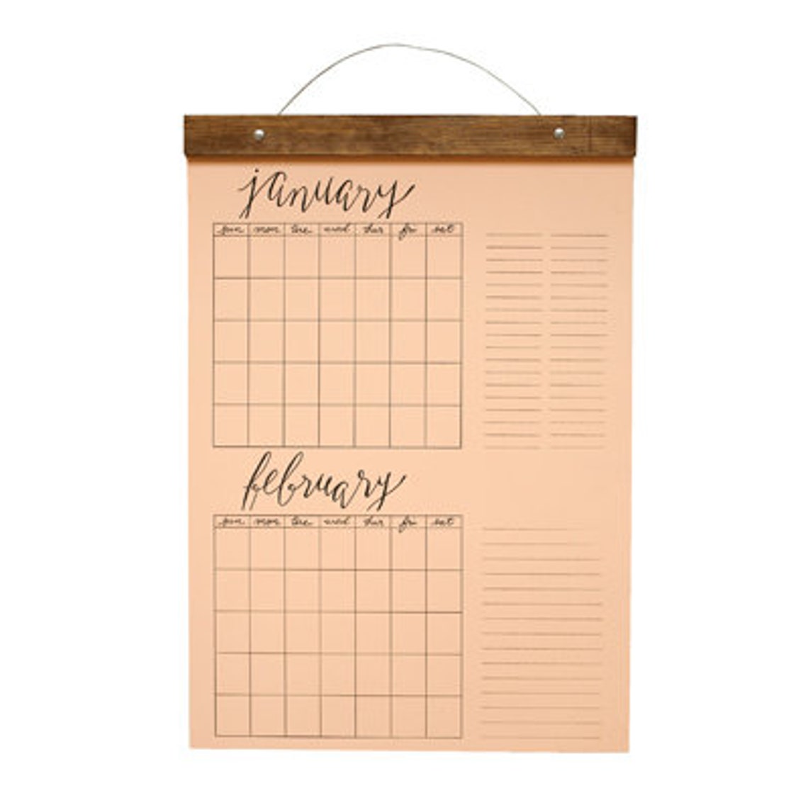 Big Write-in Calendar - Etsy