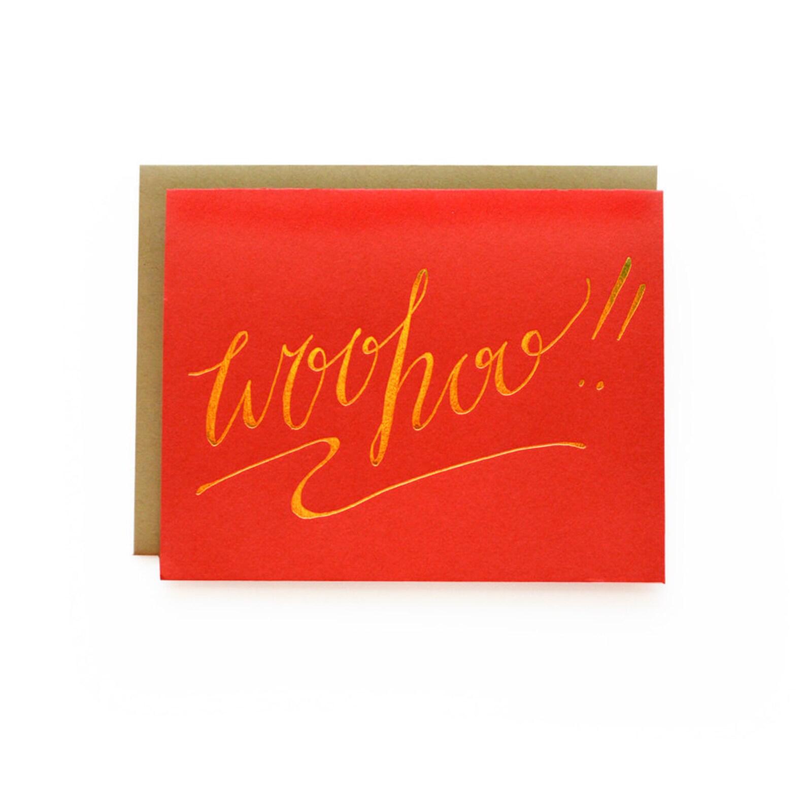 Woohoo! - Letterpress Card - Etsy