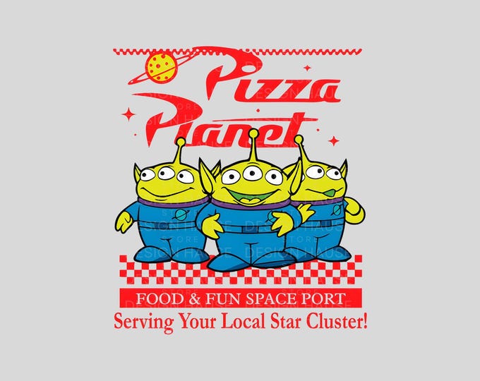 Pizza Planet Png, Pizza Planet Svg, Aliens Svg Png, Foods and Drinks ...