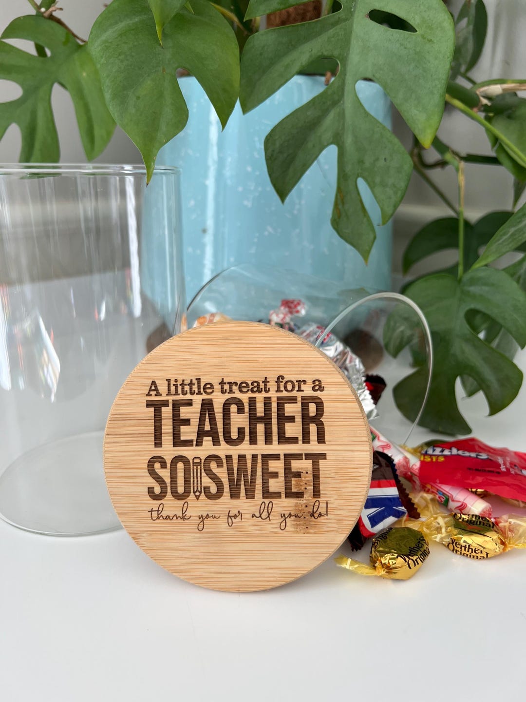 Teacher Appreciation Gift, Teacher Appreciation Candy Jar, Personalized ...
