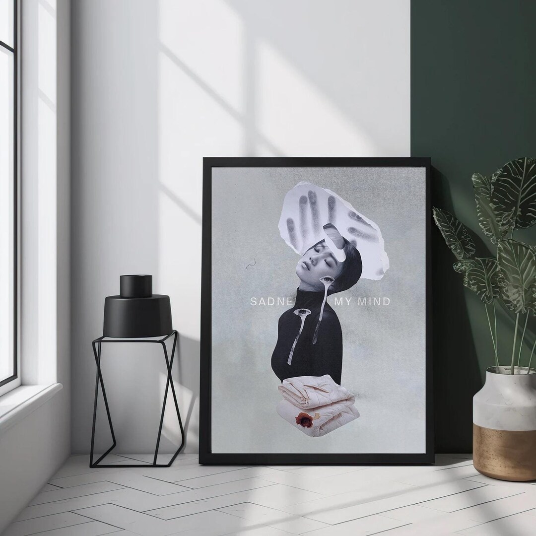 Collage, Digital Print, Collage Wall Art, Minimalist Wall Art ...