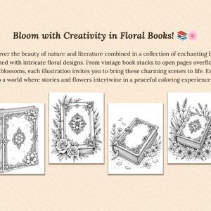 36 Floral Books: Coloring Book Beautiful Flower Book Colouring Pages ...