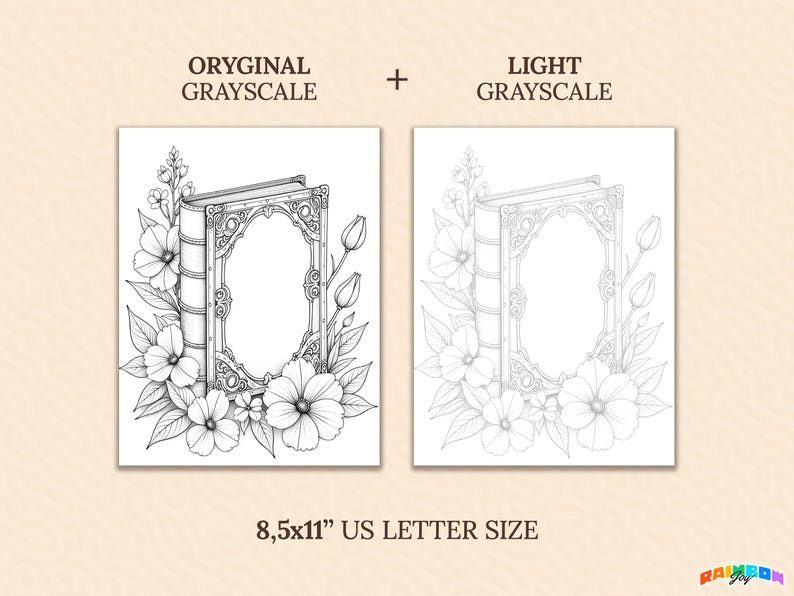 36 Floral Books: Coloring Book Beautiful Flower Book Colouring Pages ...