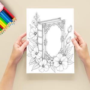 36 Floral Books: Coloring Book Beautiful Flower Book Colouring Pages ...