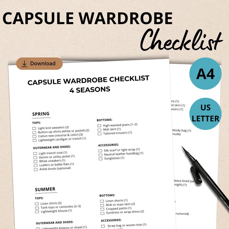 Capsule Wardrobe Planner - Etsy UK