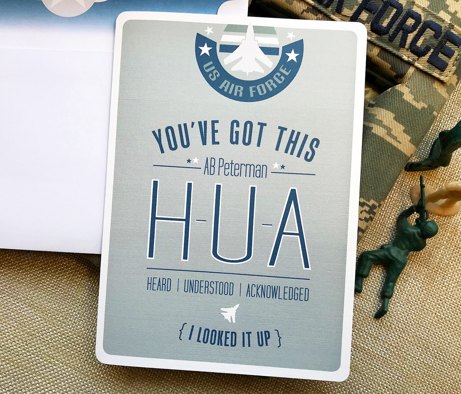 1 Air Force Card Basic Training Card Military | Etsy