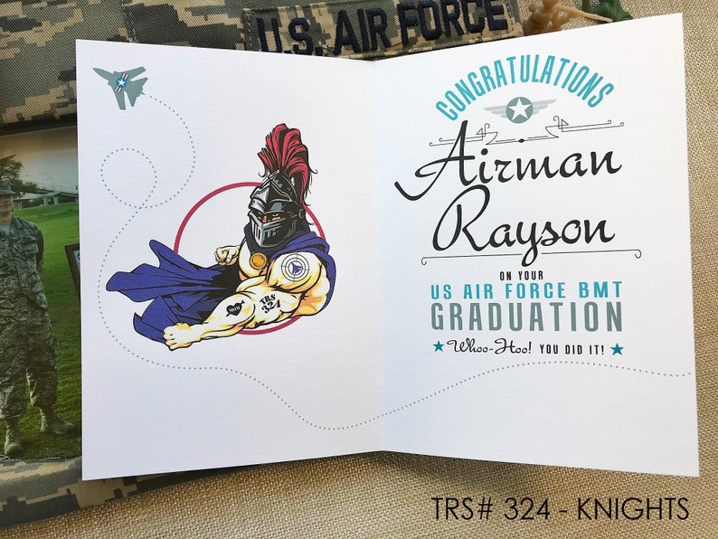 18b Air Force Graduation Card Basic Training Graduation | Etsy
