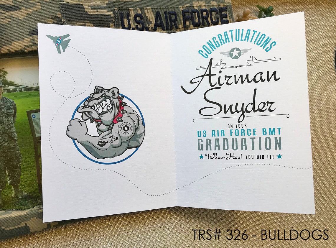 18b Air Force Graduation Card Basic Training Graduation | Etsy