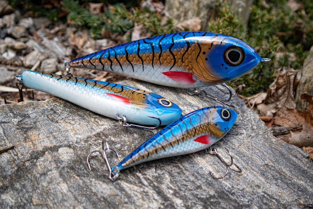 Pike Fishing Handmade Jerkbait Venom - Blue Mackerel - Etsy