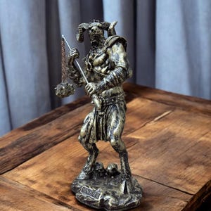 Minotaur Statue - Mythology Figure - Collectible Bull Man Sculpture - Etsy