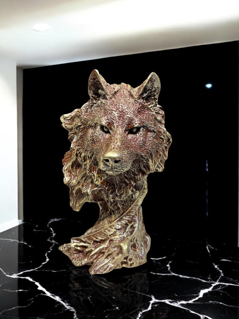 Wolf Handmade Wolf Head Sculpture Rustic Wildlife Decor - Etsy