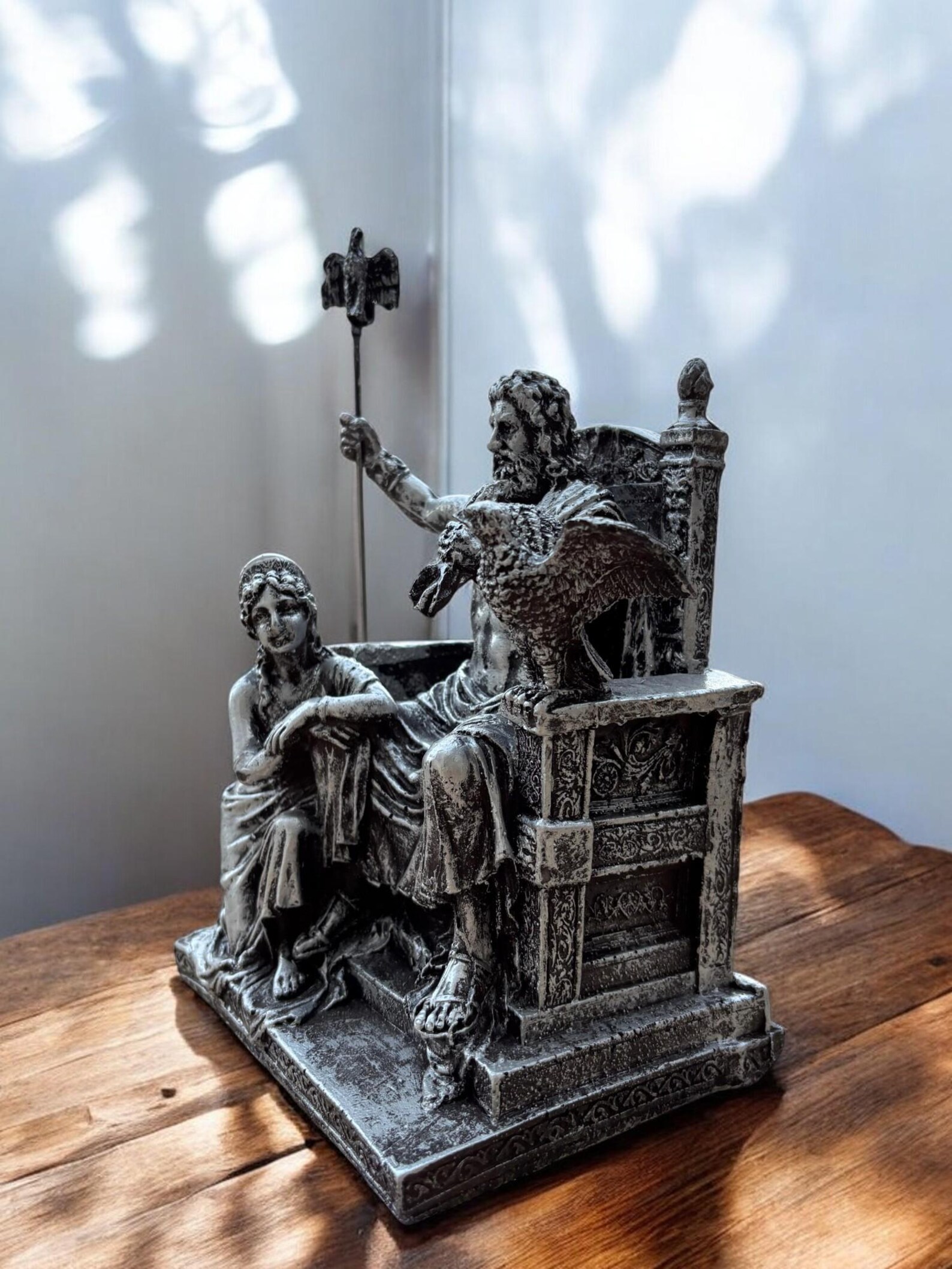 Zeus and Hera Sculpture – Handmade Greek Mythology Statue, Divine ...