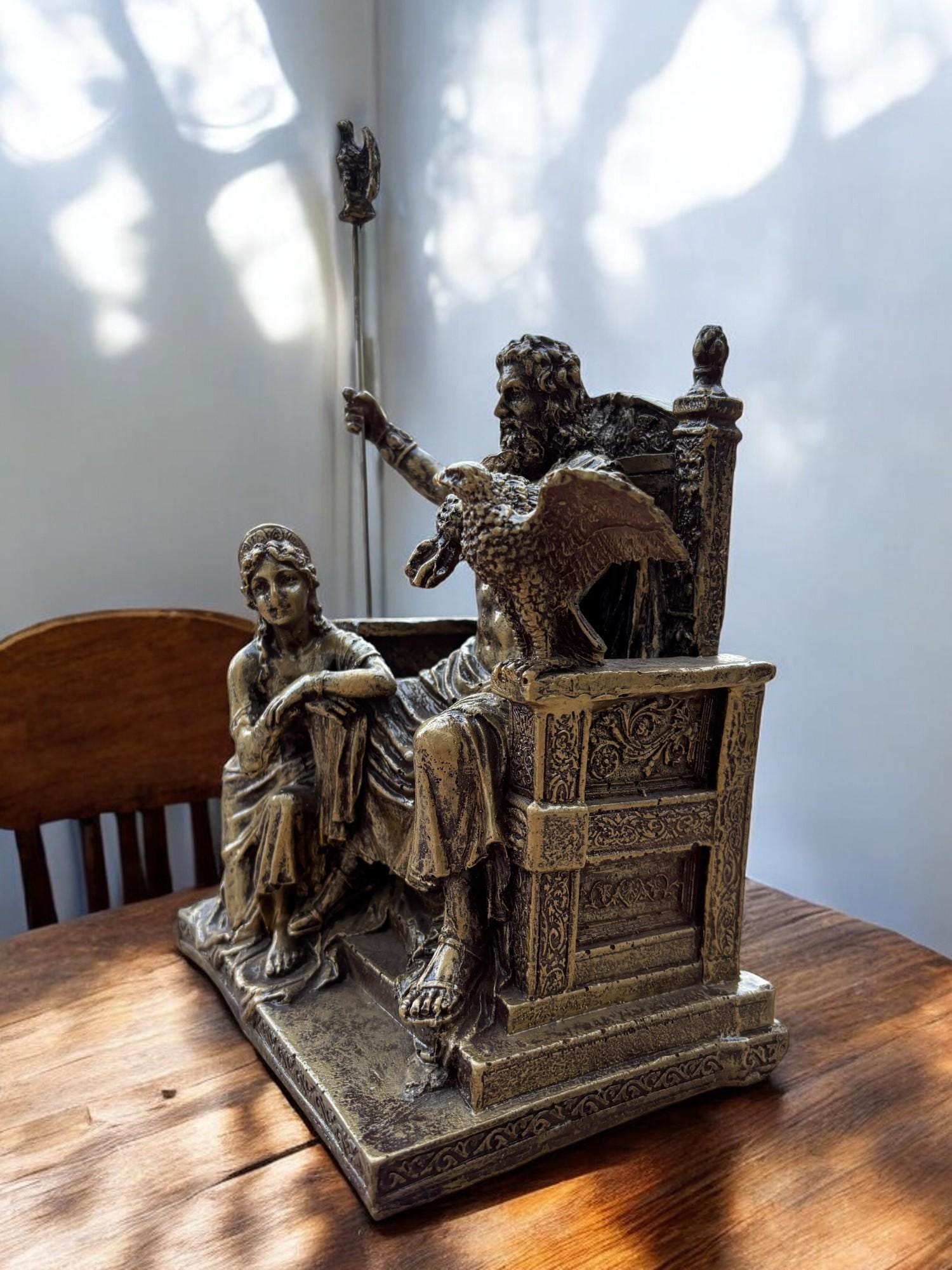 Zeus and Hera Sculpture – Handmade Greek Mythology Statue, Divine ...