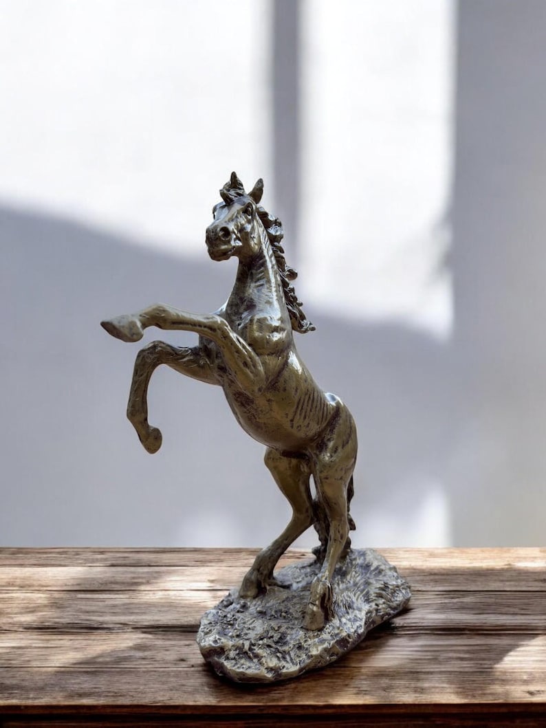 Horse Statue Rearing Horse Statue - Bronze Stallion Sculpture ...