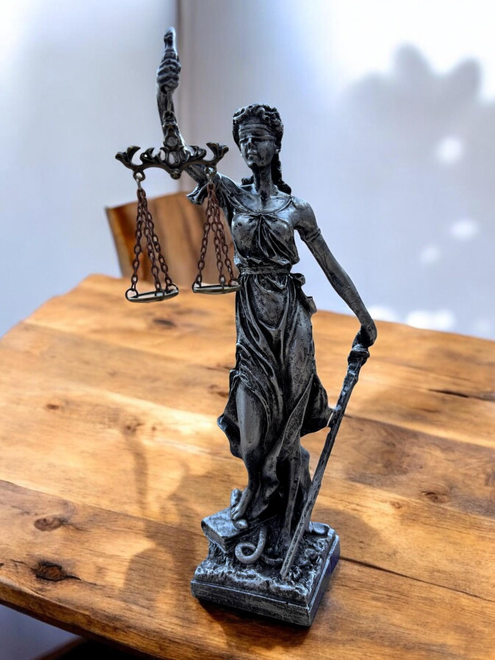 Sculpture- Statue -sculpture Art -lady Justice Statue- Themis Sculpture ...