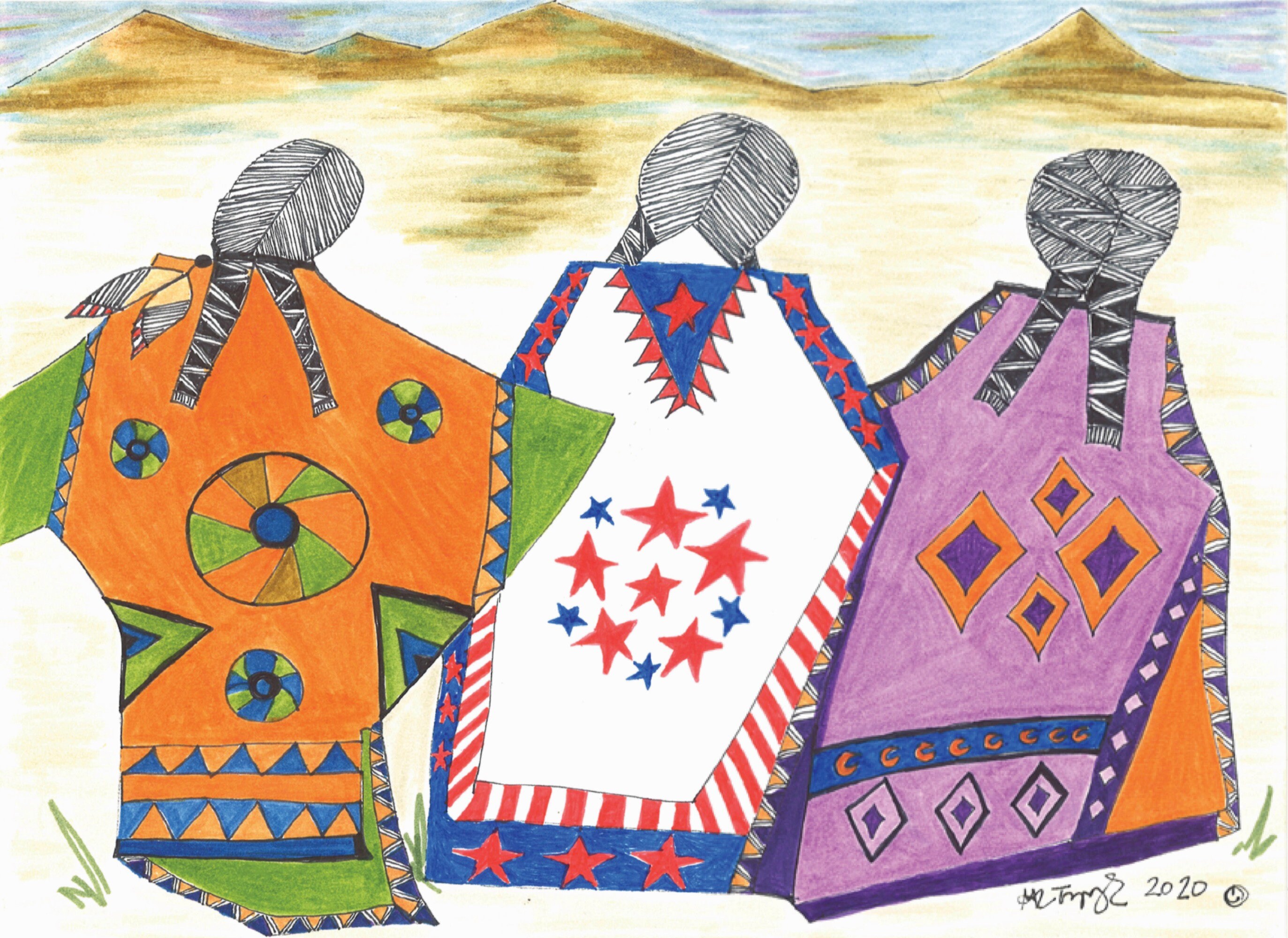 Black Native American Women Art