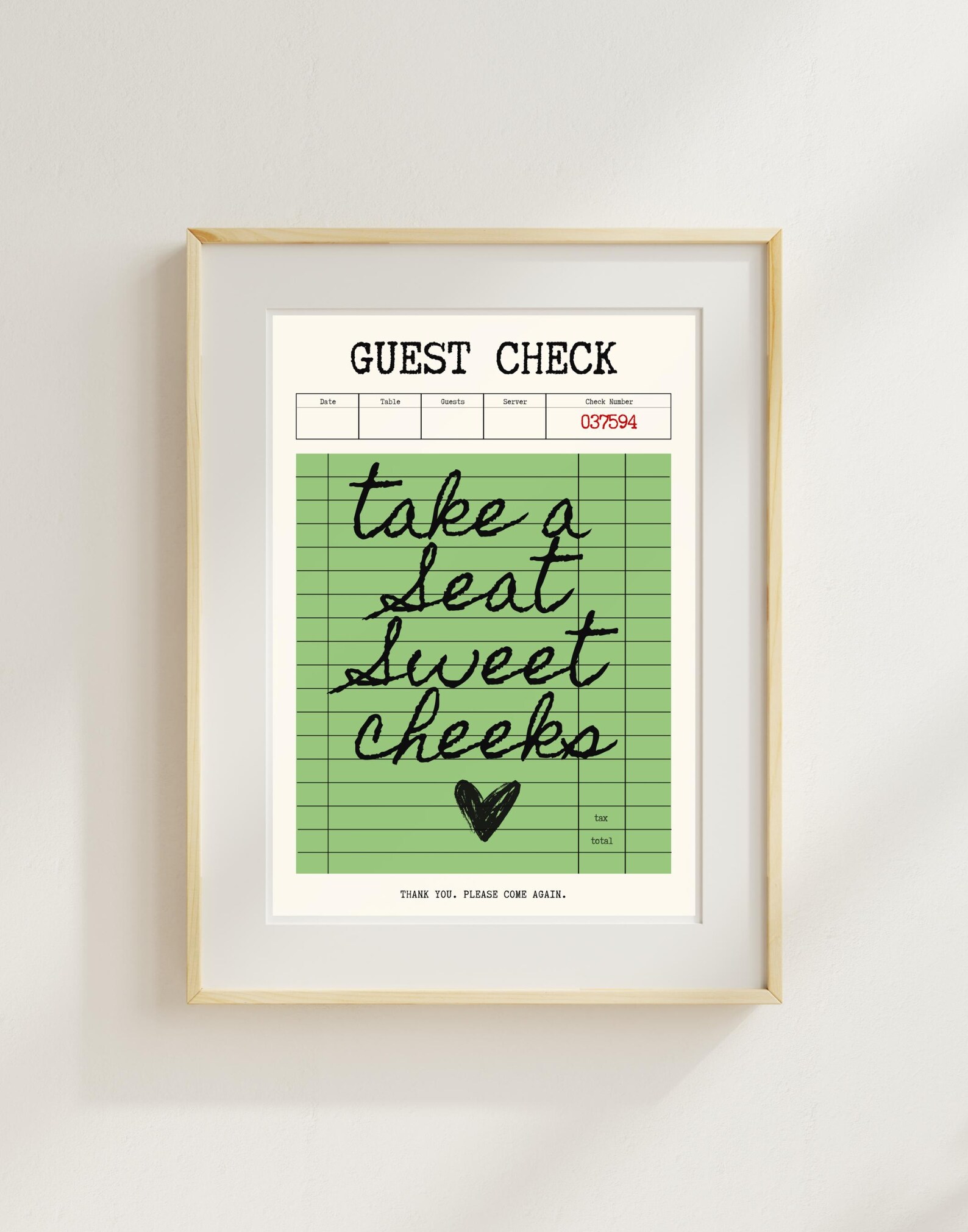 Sweet Cheeks Funny Bathroom Wall Art Guest Check Print Take A Seat ...