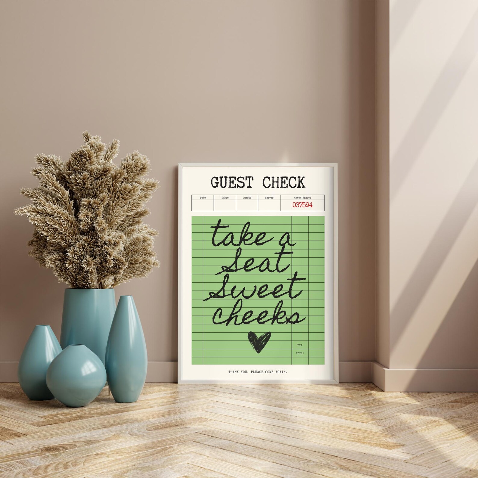 Sweet Cheeks Funny Bathroom Wall Art Guest Check Print Take A Seat ...