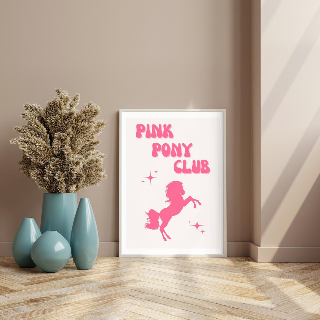 Pink Pony Club Print, Cowgirl Aesthetic, Lyric Poster, LGBTQ Wall Art ...