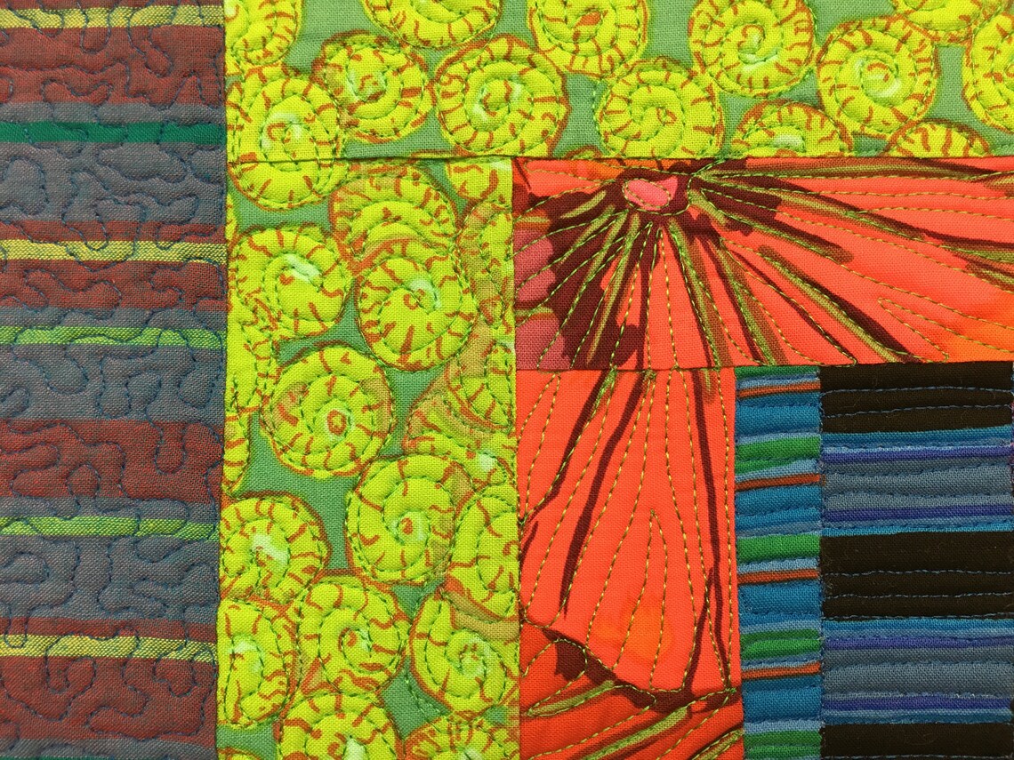 Fassett Squares III Original Fiber Art by Lenore Crawford - Etsy
