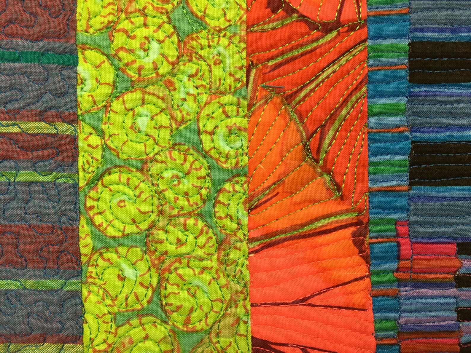Fassett Squares III Original Fiber Art by Lenore Crawford - Etsy