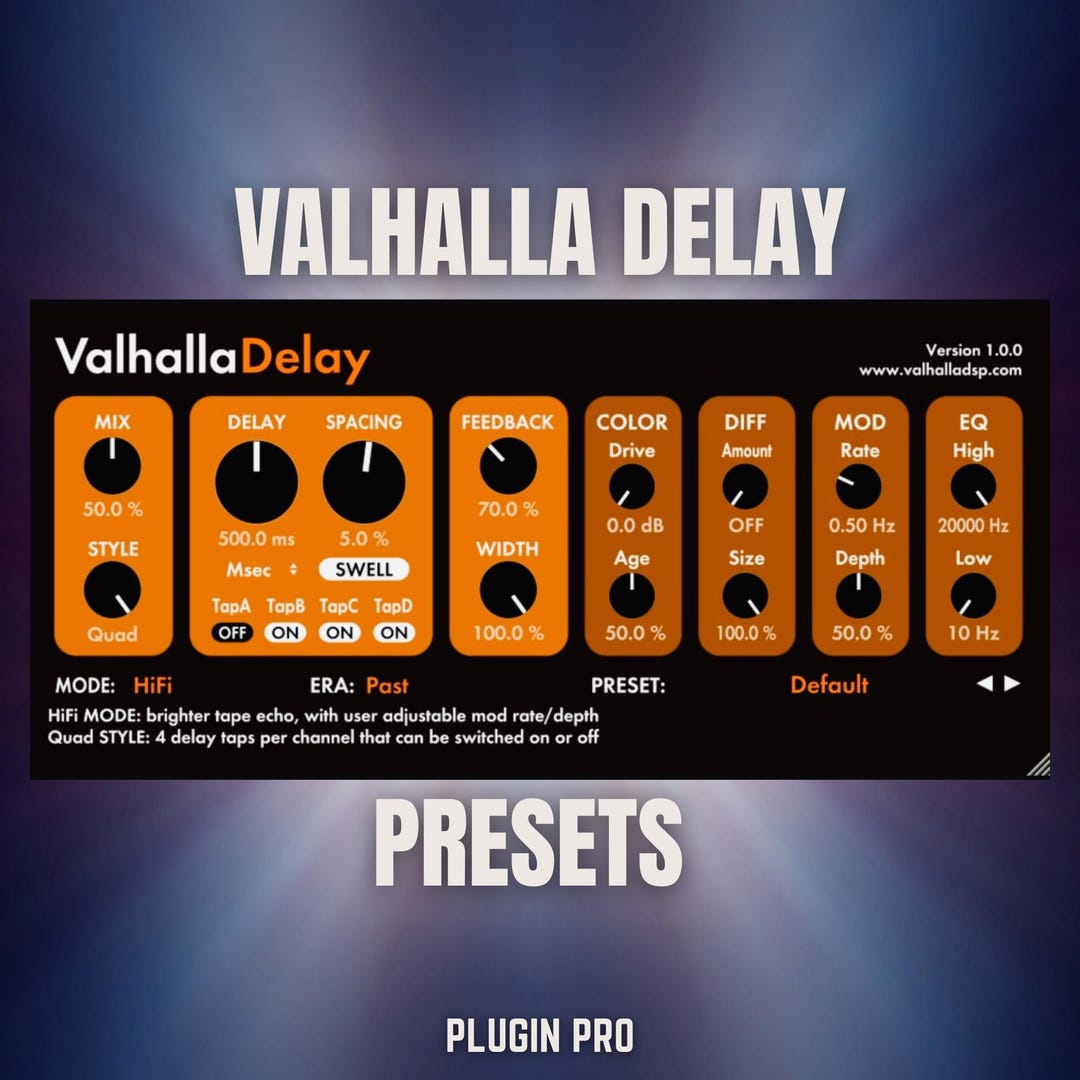 Valhalla Delay | Preset Bundle Pack - Etsy