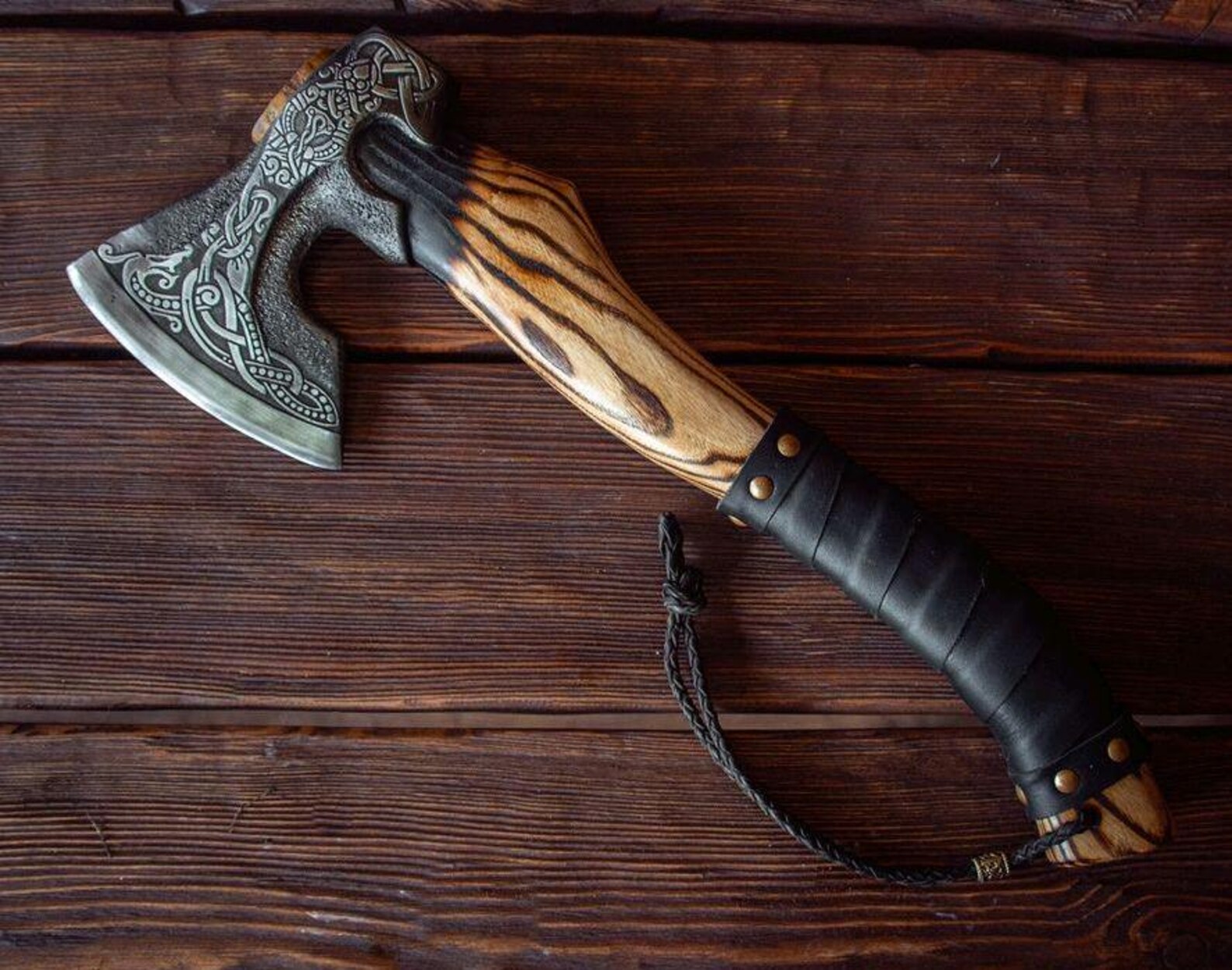 RAGNAR VIKING AXE Forged Camping Axe Personalized Gifts Viking Bearded ...