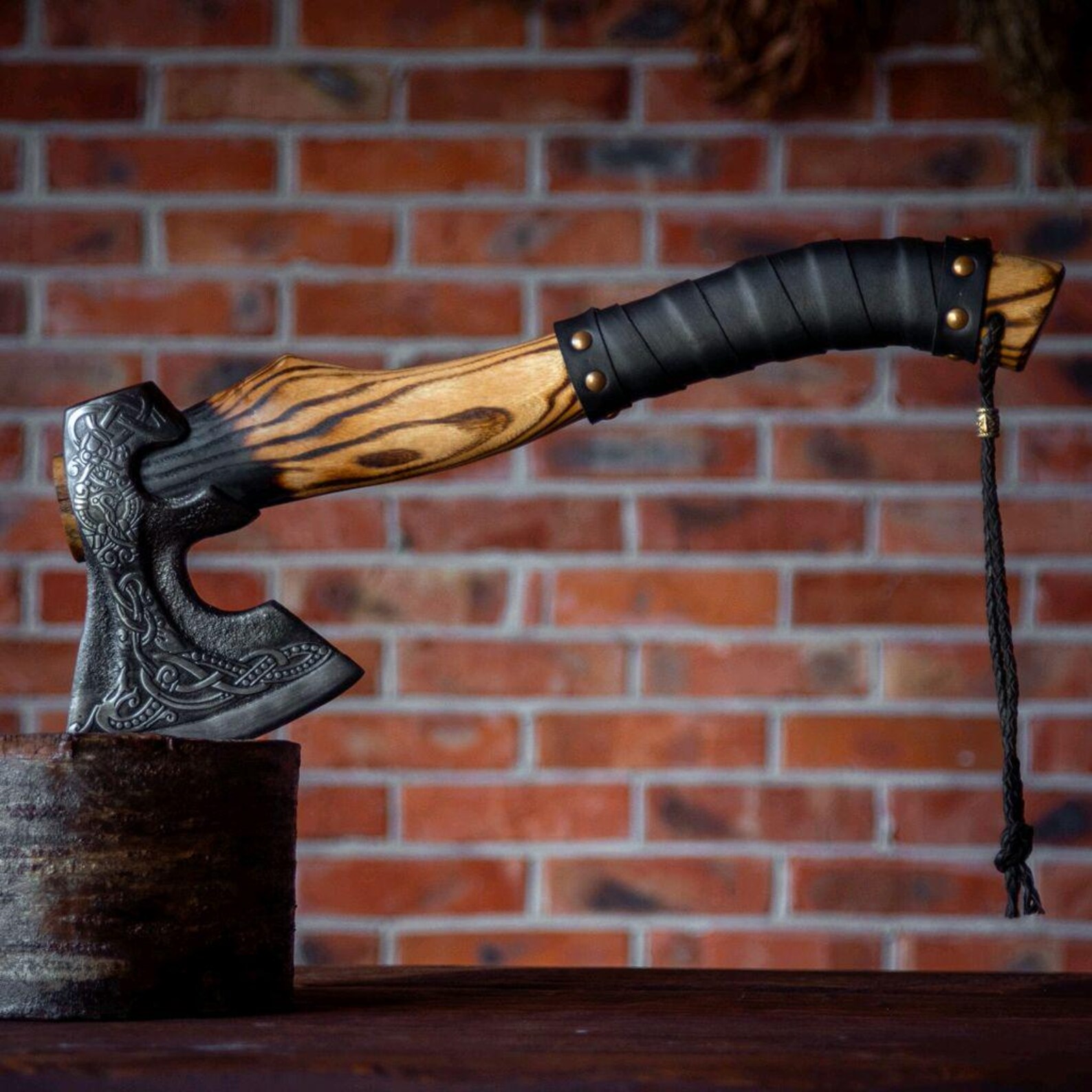RAGNAR VIKING AXE Forged Camping Axe Personalized Gifts Viking Bearded ...